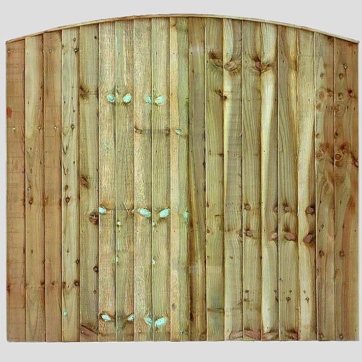 ARCHED FEATHER EDGE FENCE PANEL - Direct Garden Structures